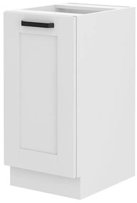 Dolní kuchyňská skříňka Lucid 40 D 1F BB (bílá + bílá). 1041034