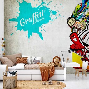 Fototapeta Graffiti krása - barevný mural street artu