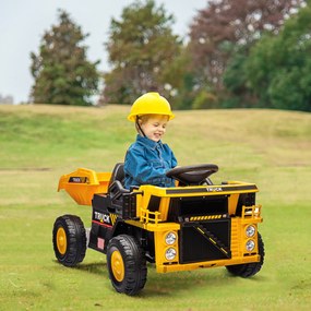 AIYAPLAY Elektrický traktor s lopatou a s funkcí MP3