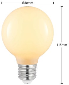 LED žárovka E27 4W G80 2700K stmívací, opálová