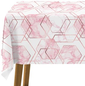 Ubrus na stůl Krystaly mramoru - abstraktní, geometrická kompozice glamour