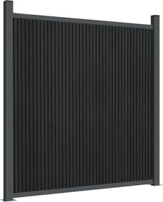 Plotový dílec šedý 872 x 186 cm WPC 3282793