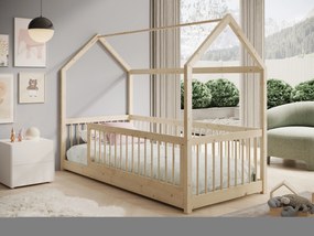 ADRK Furniture Postel Domek Graja s matrací CH-GRA-P-200-M