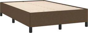 Box spring postel s matrací a LED tmavě hnědá 120x190 cm textil 3270221