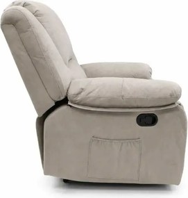 LuxuryForm DESIGN Televizní křeslo VELORA s polohováním - šedé