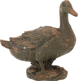 Zelená antik venkovní dekorace kachna Antiqou - 35*18*36 cm