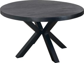 XXXLutz JÍDELNÍ STŮL, mangové dřevo, černá, 130/130/76 cm P & B - Jídelní stoly - 002641004701