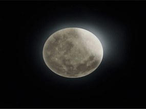 Světle šedé LED dětské stropní svítidlo se stínidlem z akrylového skla ø 40 cm Lunar – Trio