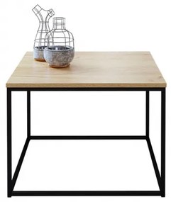 Konferenční stolek Etelka, Barva:: černý mat + dubová dýha