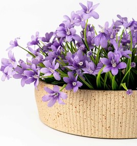 Mísa na květiny ERYNA, sklolaminát, průměr 30 cm, béžová