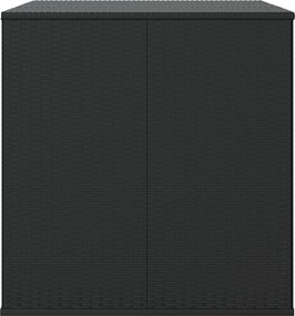 Zahradní úložný box PE ratan 145 x 100 x 103 cm černý 317229
