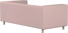 Potah na pohovku IKEA  Klippan 2-místná barva růžová látka pletený vzor