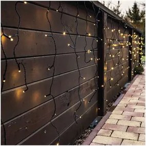 Propojovací vánoční řetěz bez zdroje EMOS Connecting D1CW01 ZY1441 100LED krápníky 2,5x0,9m teplá bílá