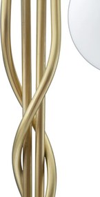 Stojací lampa Mauro Ferretti Elerom 4 svítidla, 54x176 cm, zlatá/bílá