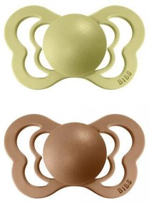 Bibs dudlíky silikon 2 ks Supreme 0 - 6 měsíců  Meadow-earth