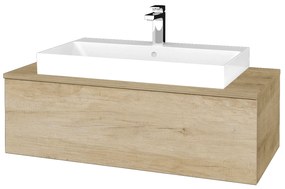 Dřevojas koupelnová skříňka MODULE SZZ1 100(umyvadlo Glance) Barevné provedení: D01 Beton