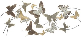 Nástěnná dekorace Mauro Ferretti Butterflies, 118x3x52 cm