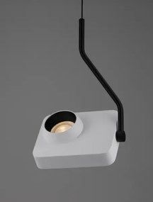 LED stmívatelný bílý moderní lustr Kedros