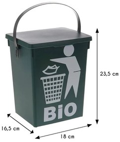 Odpadkový koš Bio 5L