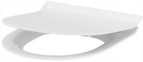 Cersanit Crea Clean On, oválná kombi mísa včetně Slim sedátka z duroplastu, bílá, K114-023