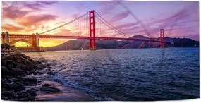 Sablio Ručník Golden Gate 5 - 50x100 cm
