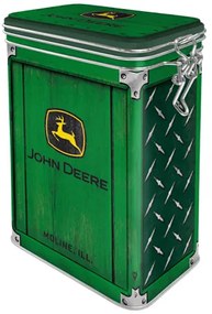 Postershop Plechová dóza s klipem - John Deere (Diamond Plate) 1,3l