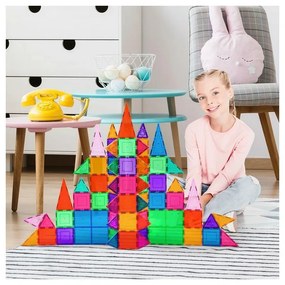 PicassoTiles magnetická stavebnice 101ks, základní stavební bloky