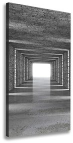 Wallmuralia Vertikální Foto obraz na plátně Tunel z cihly 50x100