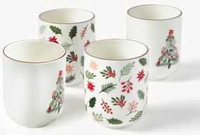 Sada porcelánových pohárků na kávu Eve, 4 díly