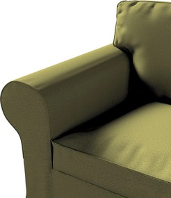Potah na křeslo IKEA Ektorp barva zelená látka pletený vzor