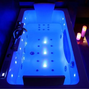 BPS-koupelny Hydromasážní vana HYD-IR933A-WH 150x84 BÍLÁ s ohřevem vody
