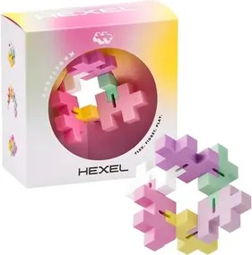 PLUS-PLUS Fidget Hexel Bubblegum / 6 dílků / pastelové barvy