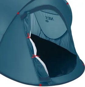 NILS Camp NC3743 modrý / Samorozkládací plážový stan / 120 x 220 x 95