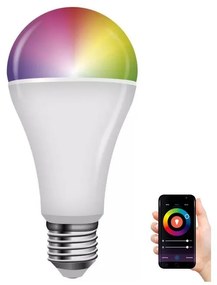 EMOS | LED RGB Stmívatelná žárovka GoSmart A65 E27/14W/230V 2700-6500K Wi-Fi Tuya | EMS1028