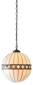 Endon 67045 - Lustr na řetězu Tiffany FARGO 1xE27/60W/230V pr. 40 cm