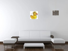 Gario Obraz s hodinami Gumová kačenka Rozměry: 30 x 30 cm