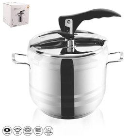 Nerezový tlakový hrnec s poklicí Orion Profi, 5 l