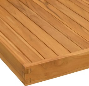 Servírovací podnos 70 x 70 cm masivní teakové dřevo 315459