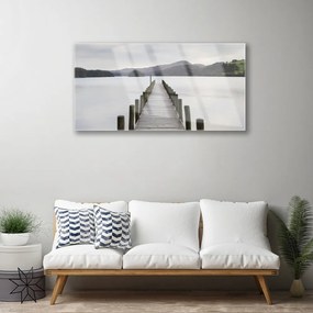 Plexisklo-obraz Moře Most Architektura 100x50 cm