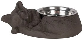 Miska pro kočky ve stojanu hnědé spící kočky - 32*23*10 cm / 325 ml