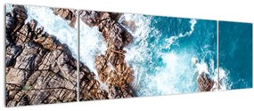 Obraz skal a moře (170x50 cm)