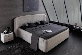 Invicta Čalouněná postel ART DECO 180x200 s úložným prostorem šedá 45332
