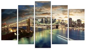 Vícedílný obraz Bridge NYC, 110 x 60 cm