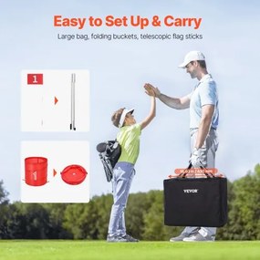 Backyard Golf Game 3jamková přenosná kyblíková golfová hra pro děti a dospělé