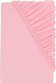 Livarno® Žerzejové napínací prostěradlo, 90–100 x 200 cm (světle růžová)