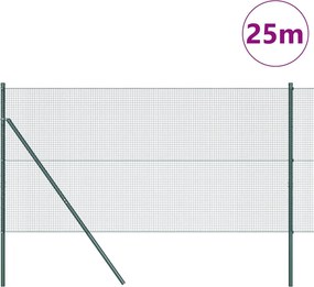 Zemní upevnění svařované drátěné ploty 25 x 1 m Zelená Síťovina 3351726