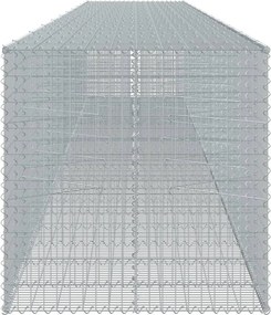 Gabionový koš s víkem 1 050 x 100 x 100 cm pozinkované železo 3295209
