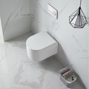 Mereo Mereo, WC závěsné kapotované, RIMLESS, 495x360x370, keramické, vč. sedátka CSS113S, VSD84S1