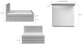 Boxspring MARKETI 160/200 (Dora 21)