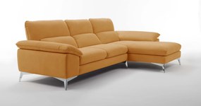 Pregio Italia sofa&relax Moderní rohová sedací souprava TOUCH Provedení: 3 místná + lehátko, Vzorník látek: tekno fibra 25 green